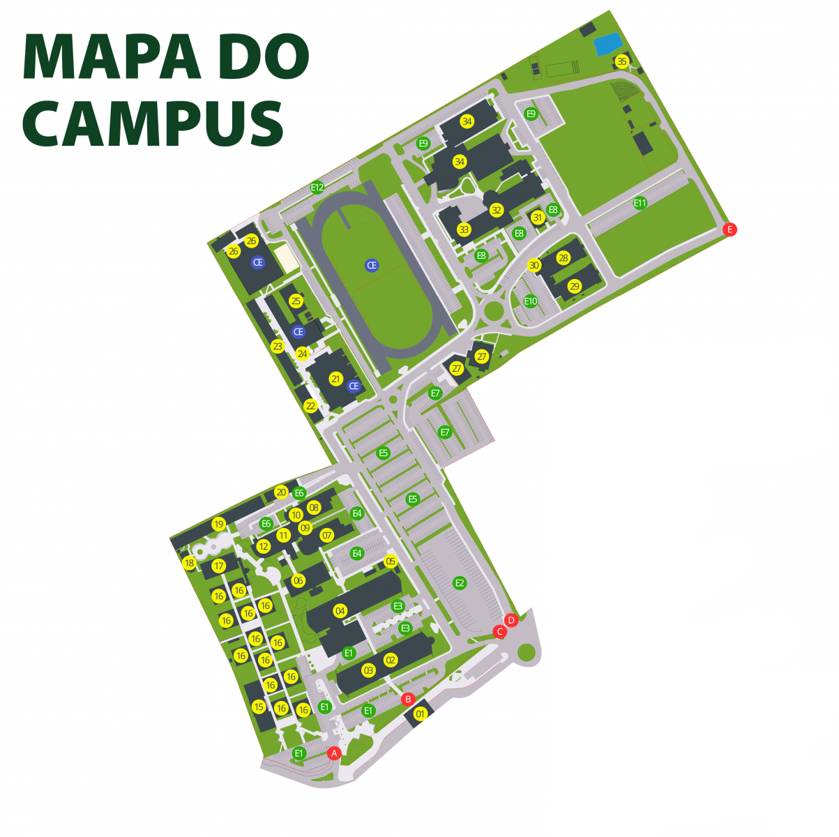 Mapa das salas | UNESC - Universidade do Extremo Sul Catarinense